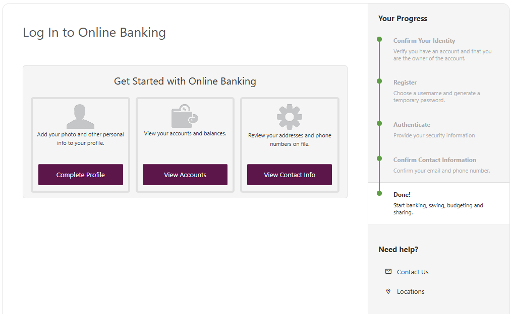 Community Bank first-time login | STCU